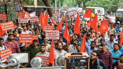 BEST Bus strike: On Day 6 of pain, protesters in Mumbai escalate ...
