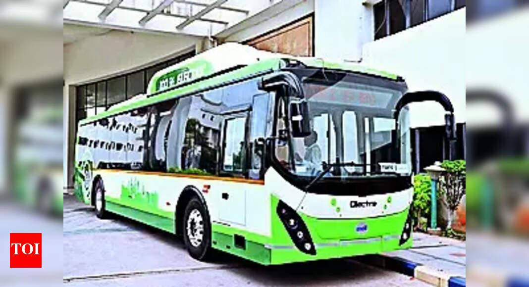 Electric Buses: Ac E-bus Prototype Arrives, 25 To Roll Out | Hyderabad ...