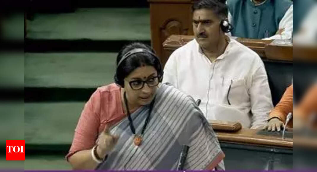 Lok Sabha No Confidence Motion: Manipur is not divided, Smriti Irani on Rahul Gandhi's remarks ...