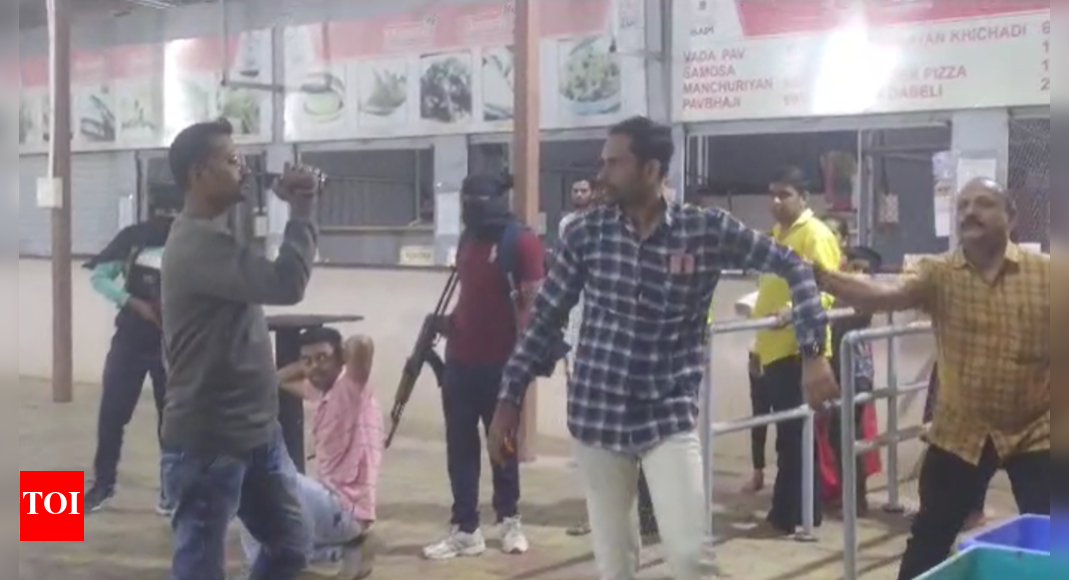 Man slaps police officer in terrorist outfit during anti-terror ...