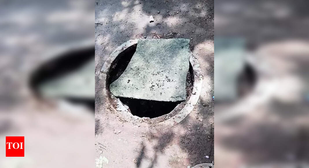 Manholes: Partially Covered Manholes Pose A Threat To Commuters ...