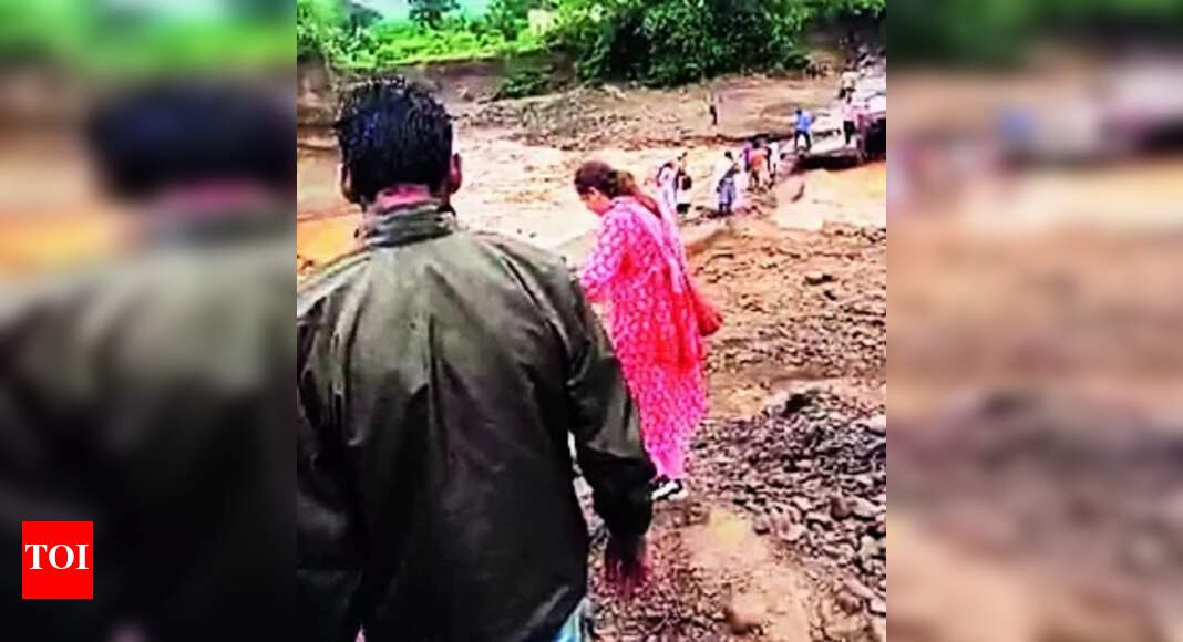 Rivulets: After Floods, People Forced To Wade Across Seasonal Rivulets ...