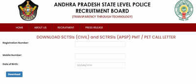 AP Police SI Admit Card 2023 released for PMT & PET on slprb.ap.gov.in ...