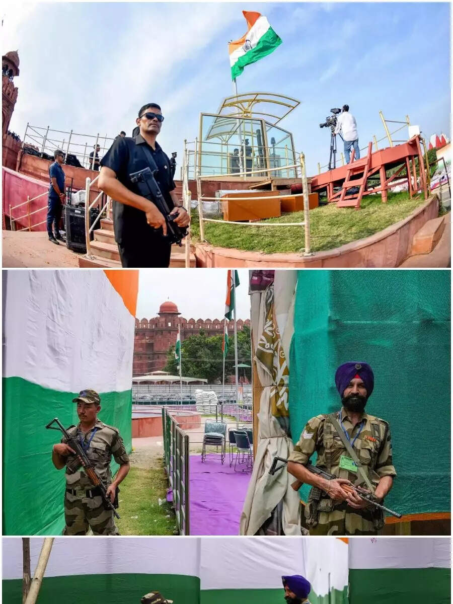 Independence Day celebrations: Security beefed up in Delhi | Times of India