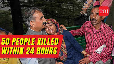 Landslides: 50 killed as cloudbursts and landslides batter Himachal | Shimla News - Times of India