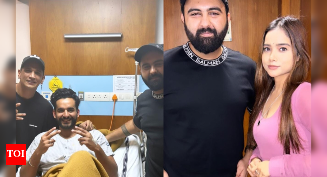 Manisha Rani and Prince Narula visit Bigg Boss OTT 2's Abhishek Malhan in the hospital; see pics ...