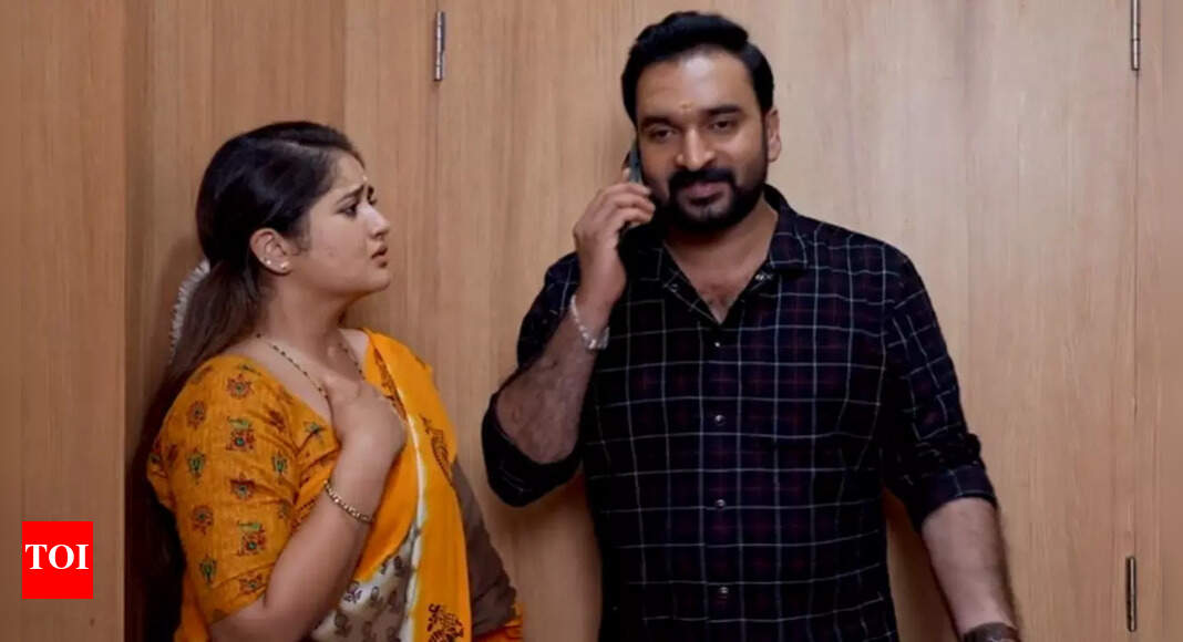 Manimuthu: Jayamohini sees Krishna and Radhika in the shopping mall ...