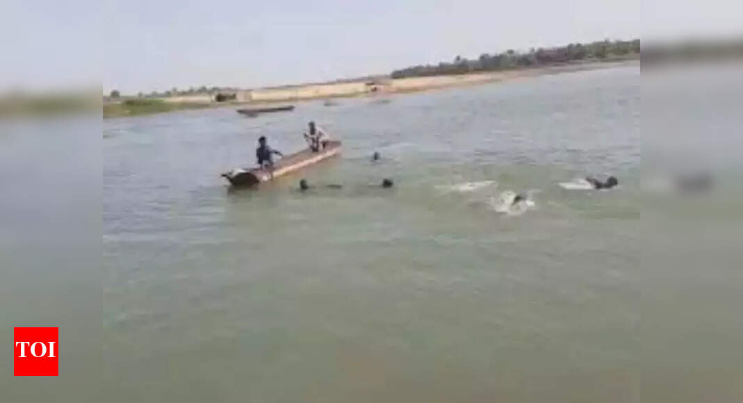 Daring rescue operation: SDRF saves 10 tourists from sinking boat in ...