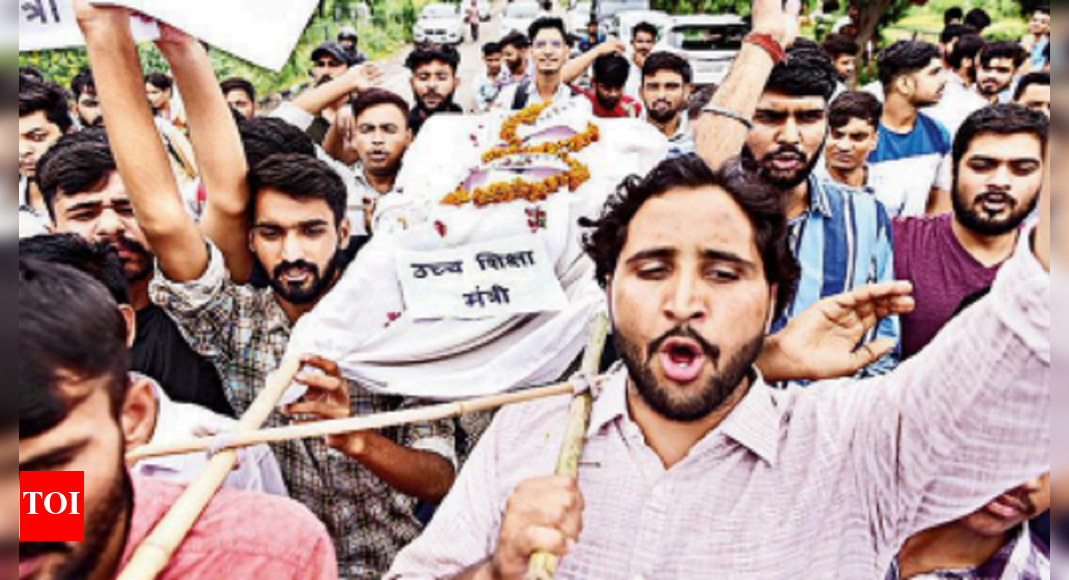 Student Protests: Students Across Raj Protest As Govt Decides Not To ...