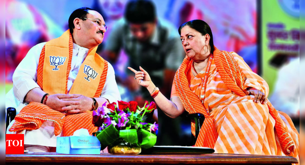 Vasundhara Raje: Ex-CM Vasundhara Raje missing from 2 BJP panels for ...