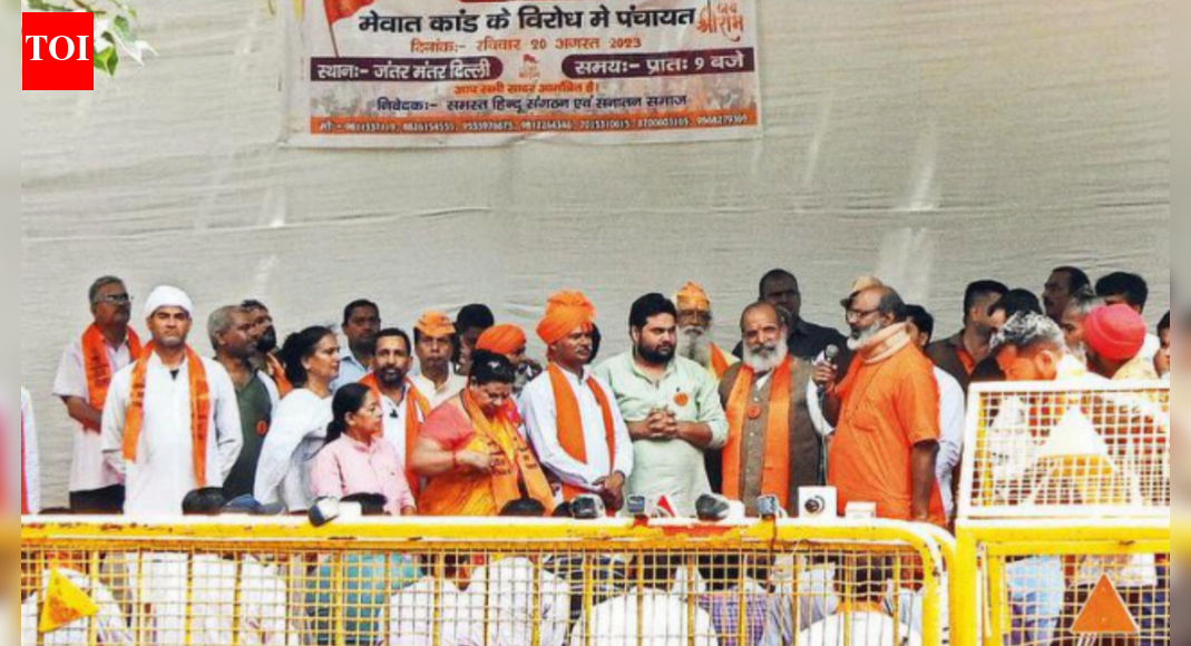 Delhi panchayat halted due to hate speeches on Nuh riots | Gurgaon News ...