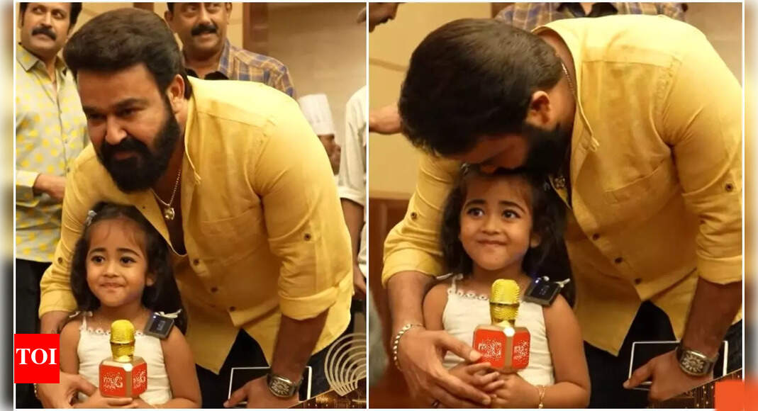 Malutty's meeting with Mohanlal is too cute to be missed! - Times of India