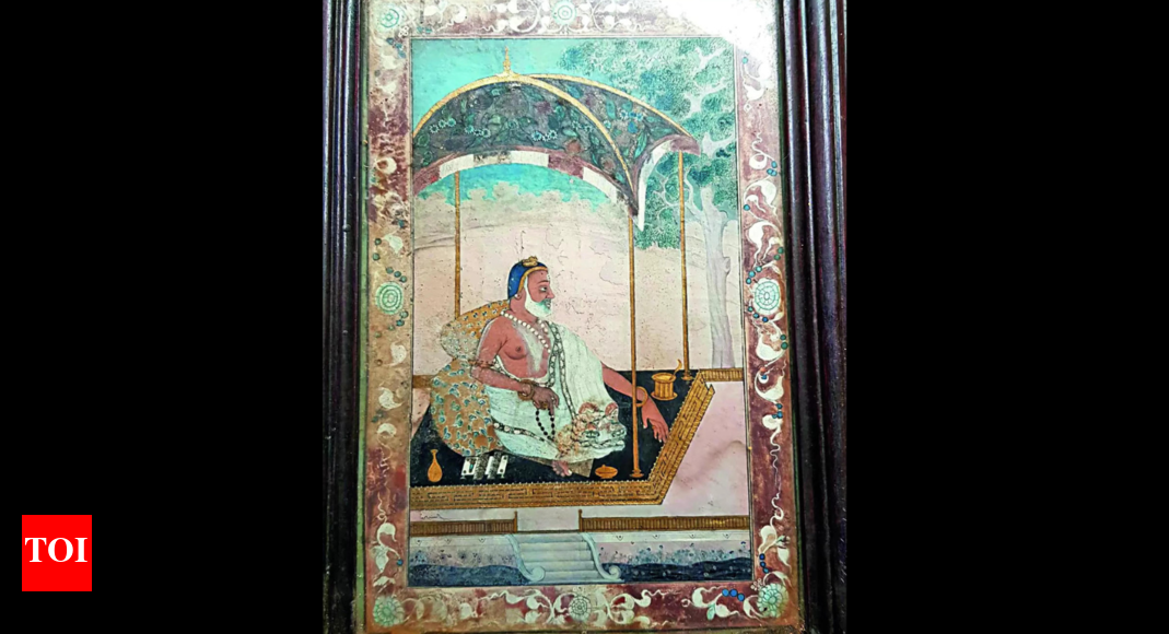 Glass painting abandoned in Mana turns out to be rare portrait of Dharma Raja ...