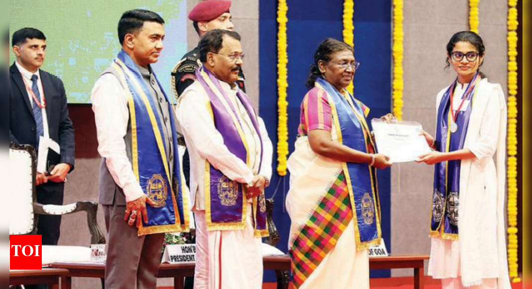 Murmu: Over 55% girls getting PG degrees at Goa varsity is heartening ...