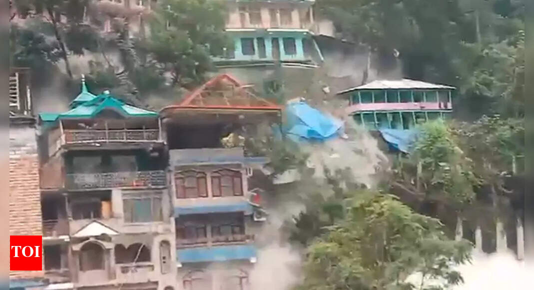 Kullu Landslide News: Several buildings collapse after landslide in Anni area in Himachal ...