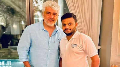 Fans mob Ajith at the airport as the 'Vidaamuyarchi' actor returns to ...