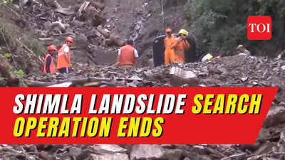 Himachal Pradesh landslide: Search operation concludes with recovery of 3 bodies; death toll ...