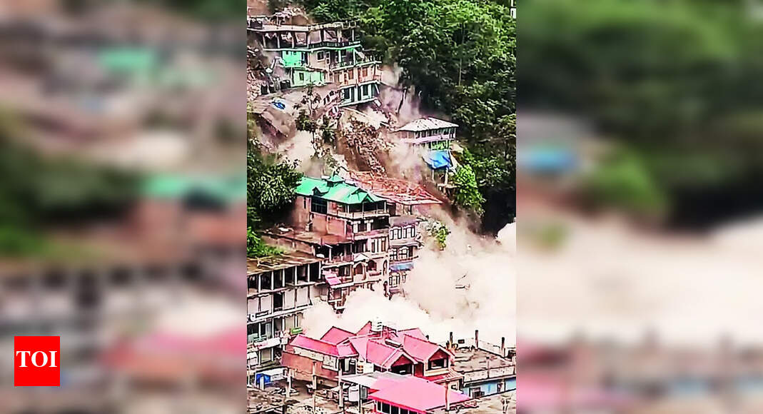 Kullu: 8 Buildings In Kullu Fall As Hillside Sinks | Shimla News - Times of India