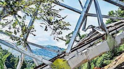 Mizoram bridge girder collapse: 4 more bodies found, toll may go up | Guwahati News - Times of India