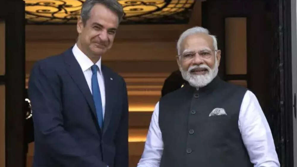 PM Modi reaches Greece for a single-day visit | The Times of India