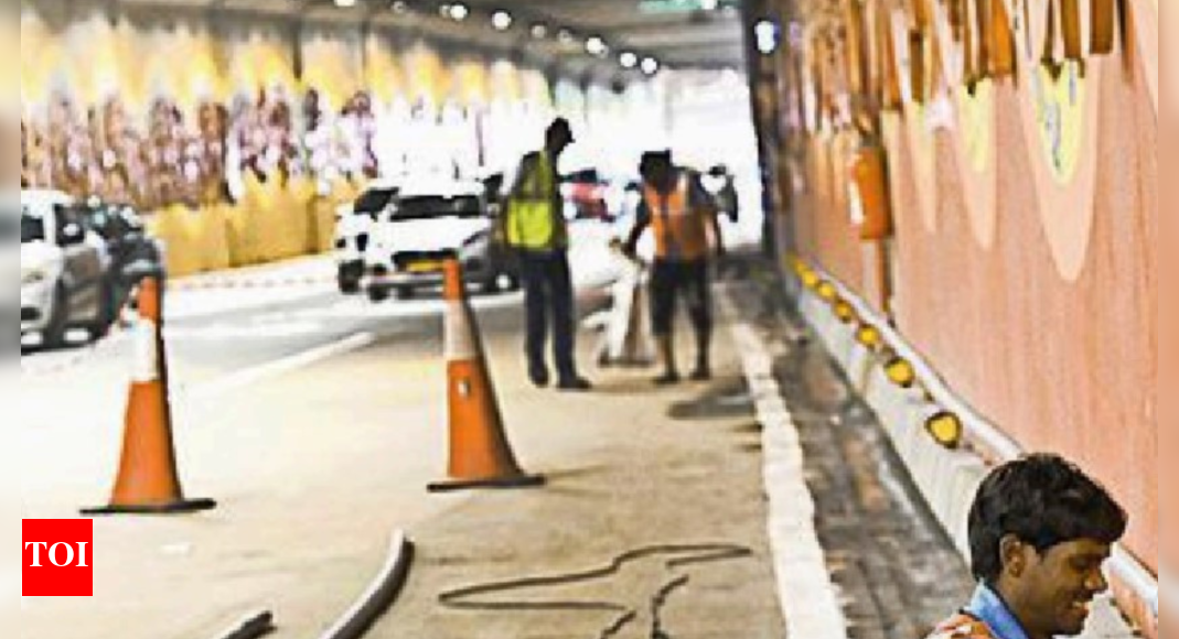 Flooded a while back, Pragati Maidan tunnel undergoes makeover | Delhi ... Flooded a while back, Pragati Maidan tunnel undergoes makeover | Delhi ...