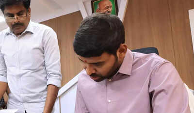 Chandragiri MLA's son assumes charge as Tirupati Urban Development ...