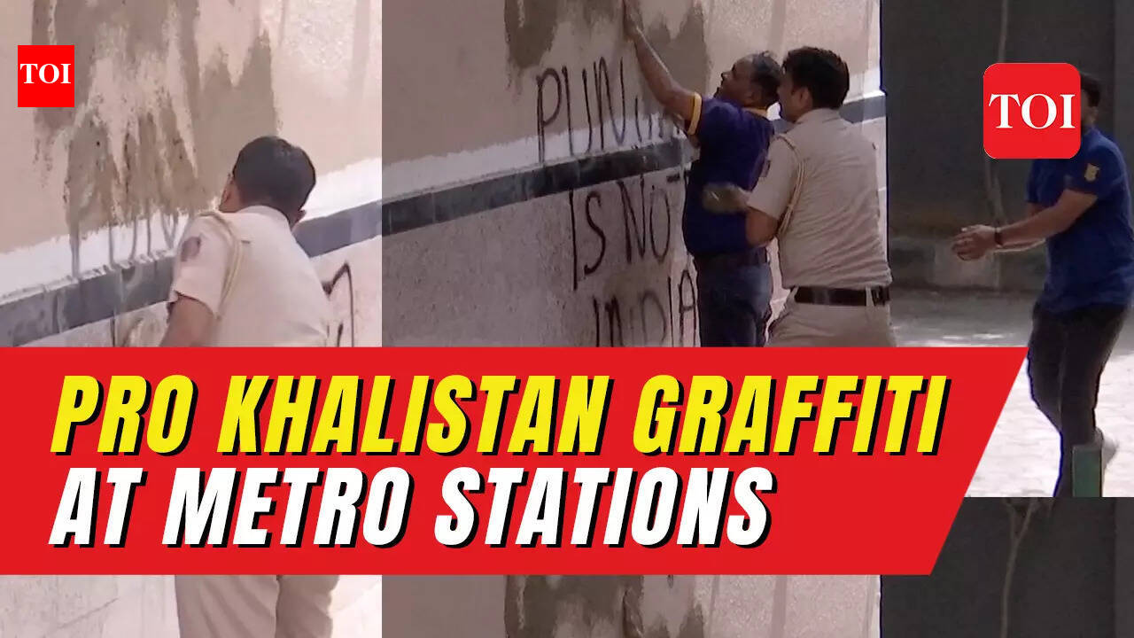 Delhi: Ahead of G20 meet, pro-Khalistani slogans appear at Metro stations