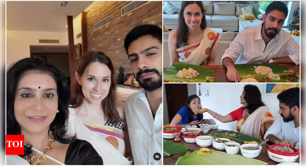 Lissy Lakshmi celebrates Onam with her children | Malayalam Movie News ...