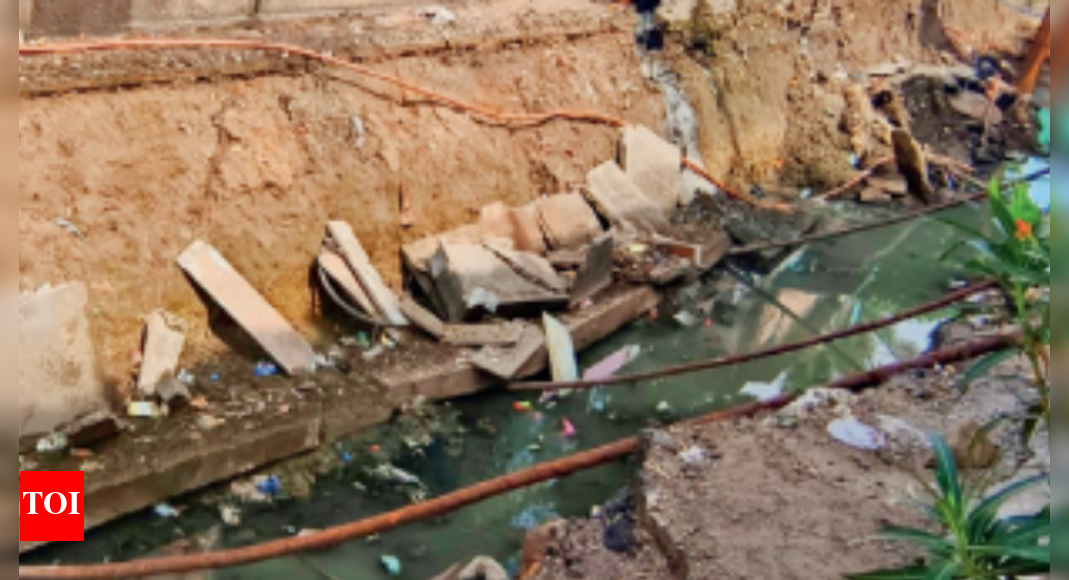 Temporary Pathways: Temporary Pathways Put Up After Toi Report | Chennai News - Times of India