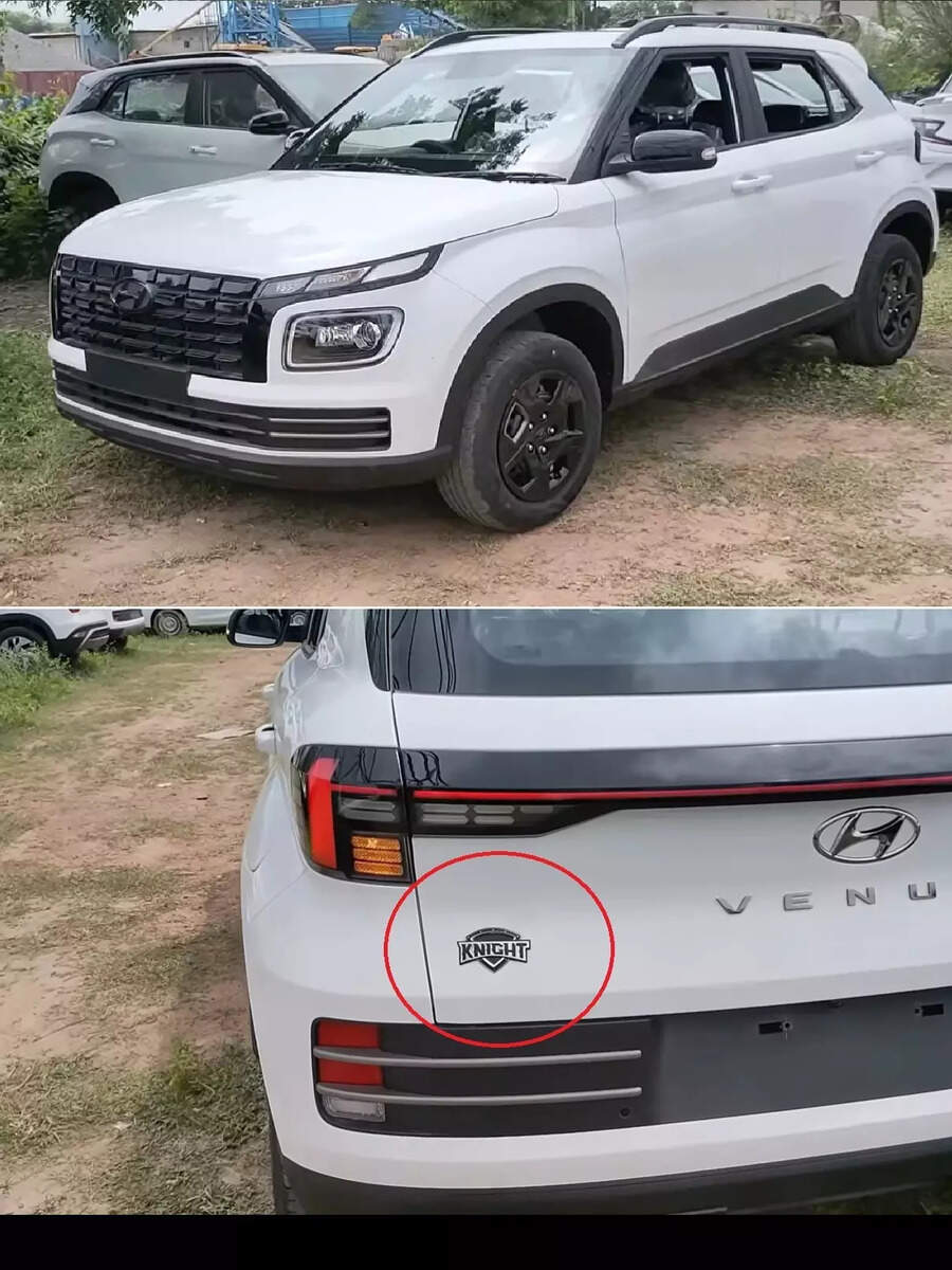 Hyundai Venue Knight Edition in Showroom Images | Times Now