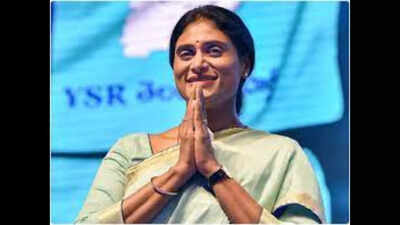 YS Sharmila meets Gandhis, chalks out future course with Congress | Hyderabad News - Times of India
