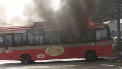 Mumbai: Fire breaks out in BEST’s electric bus at Malvani depot ...