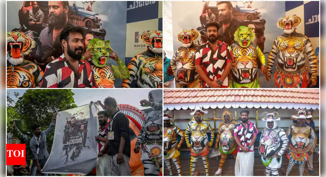 ‘Chaaver’ team ties up with ‘tigers’ during Pulikali festival in ...