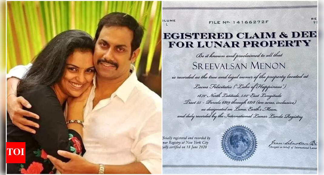 Throwback to when Shwetha Menon gifted her husband lunar property ...