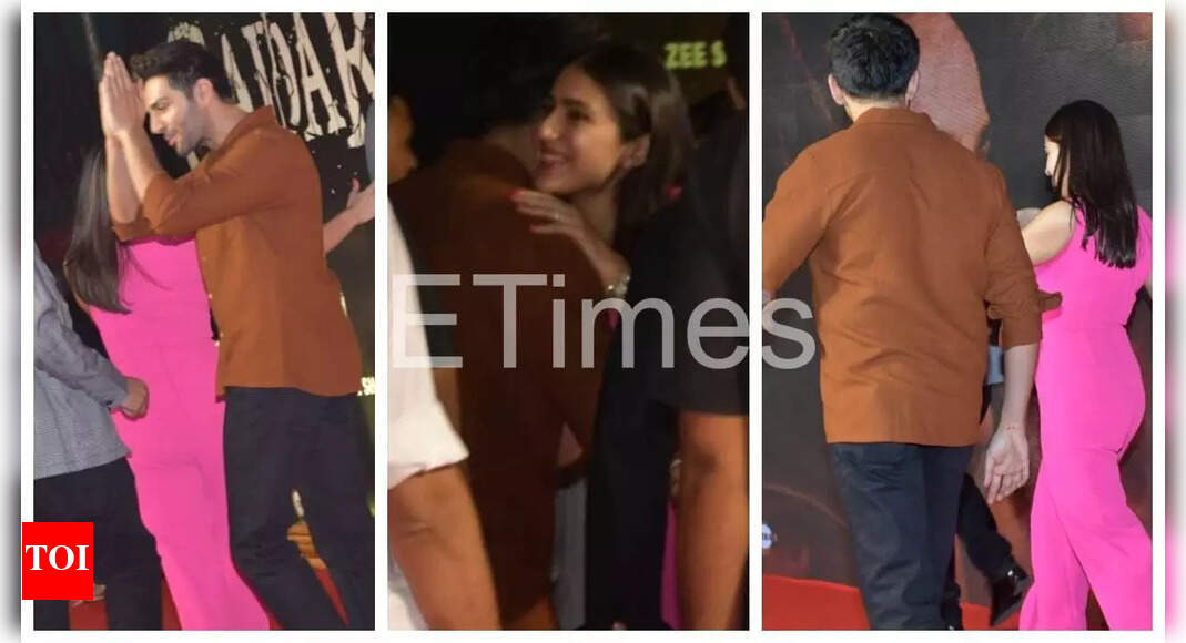 Ex-lovers Kartik Aaryan and Sara Ali Khan’s warm hug at the ‘Gadar 2’ success party leaves ...