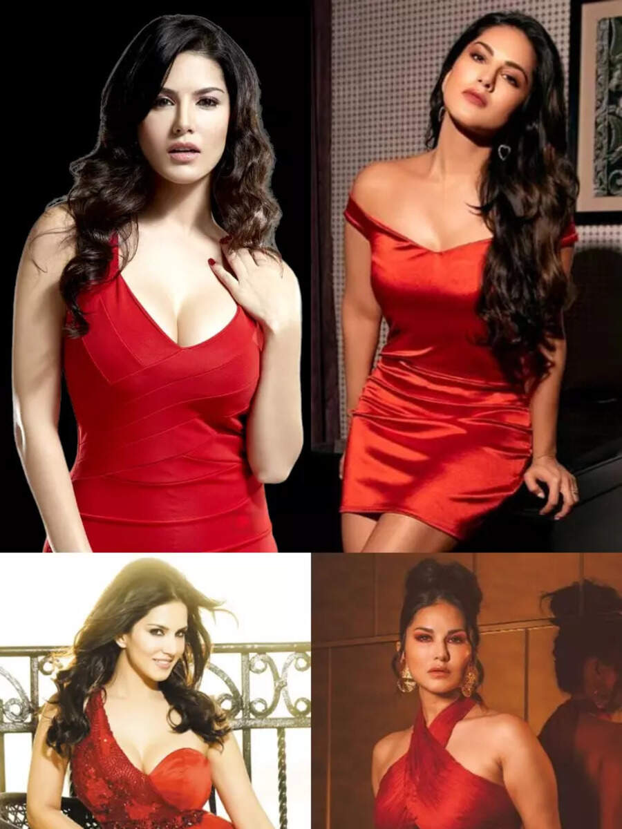Sunny Leone's Sizzling Red Hot Outfits | Times of India