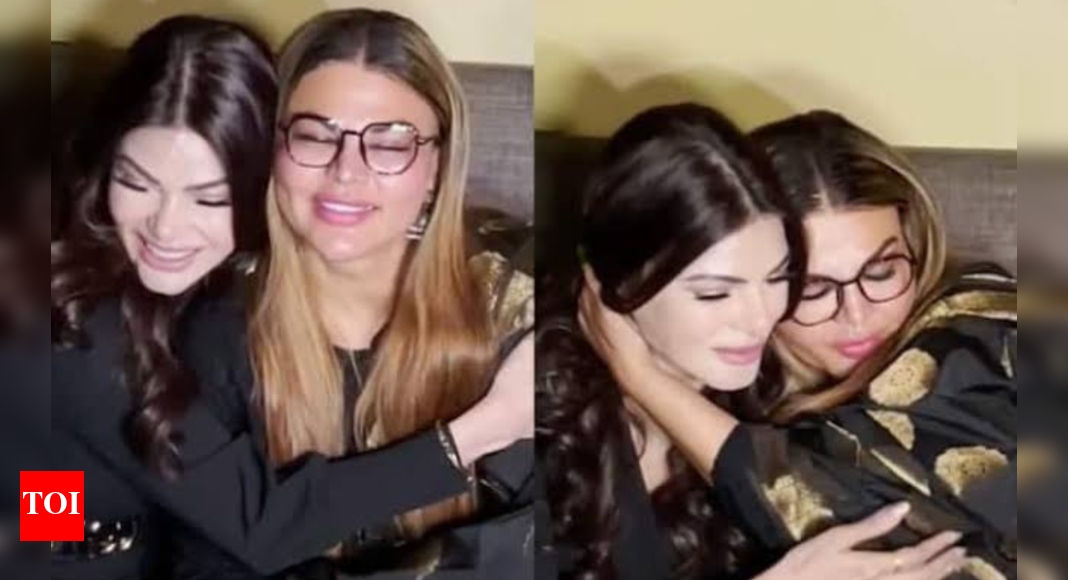After a major fall out, Rakhi Sawant and Sherlyn Chopra patch up again, fans call it a ...