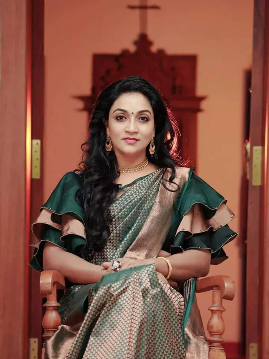 Best saree looks of Nitha Promy | Times of India