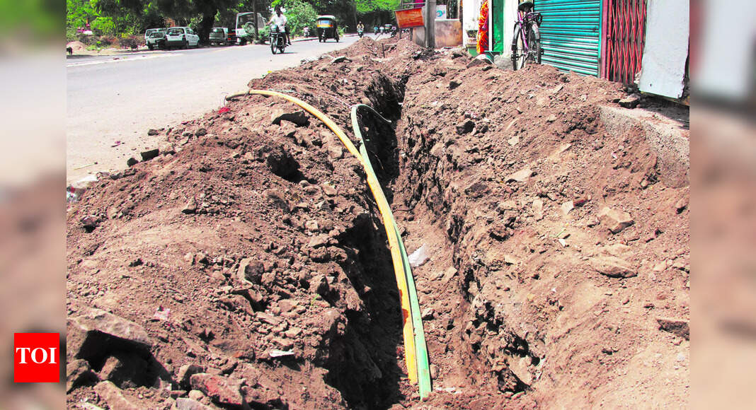 Laying Work: Underground Electric Cable Laying Work Begins | Bhopal ...