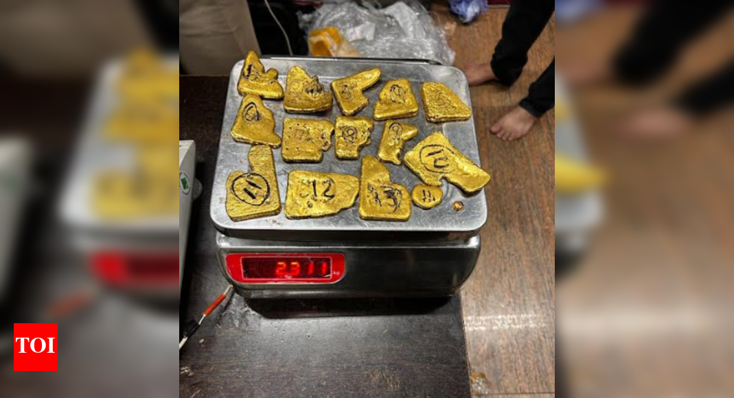 Dri Seizes 1.8kg Gold At Airport | Jaipur News - Times of India