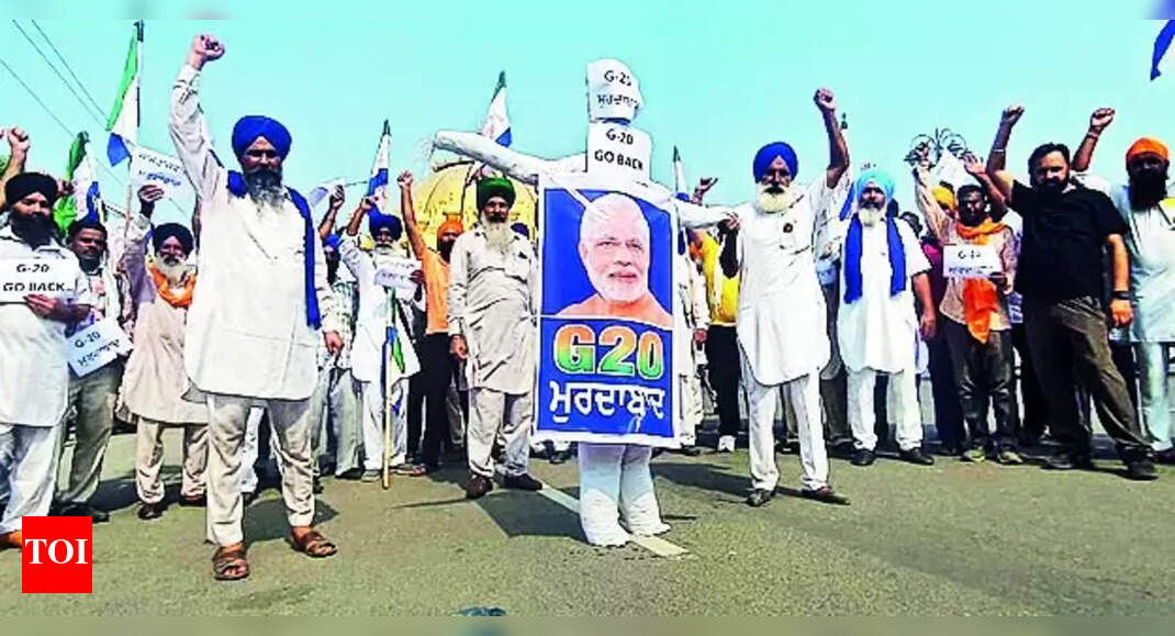 Drugs Controller General Of India: Farmers Protest Against G20 Summit ...