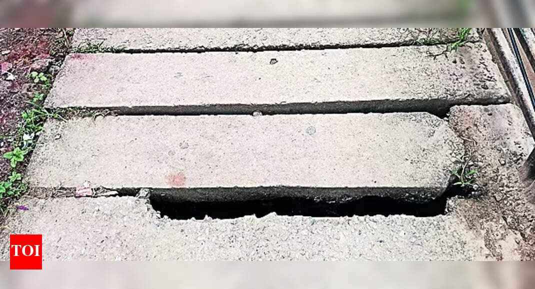 PWD: Damaged Pavements Turn Into Death Traps | Guwahati News - Times of ...