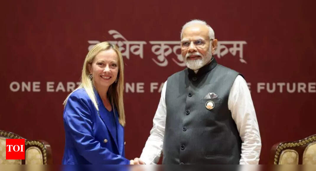 PM Modi holds bilateral talks with Italy's Giorgia Meloni | India News ...