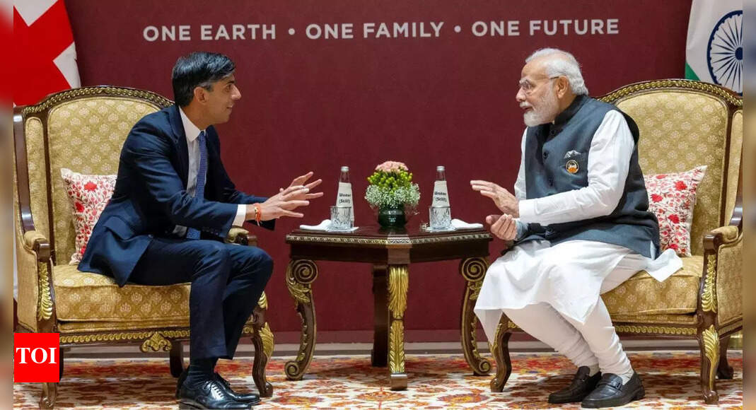 Modi: PM Modi, Rishi Sunak agree to expedite FTA, hold another ...