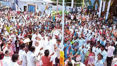 Religious Fervour: 100-yr Celebrations Of Gunadala Mother Mary Shrine ...