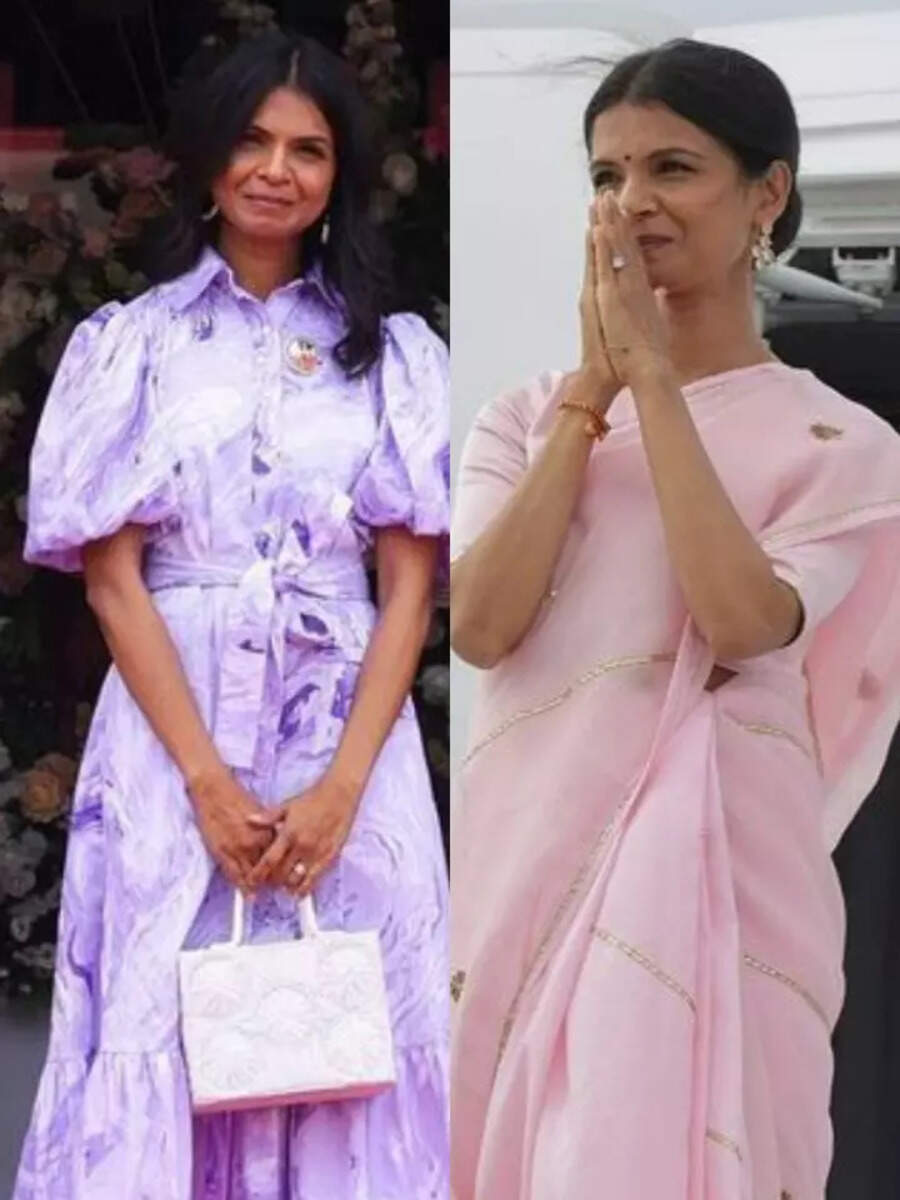 From marble dress to beautiful sari: All the stylish looks of Akshata ...