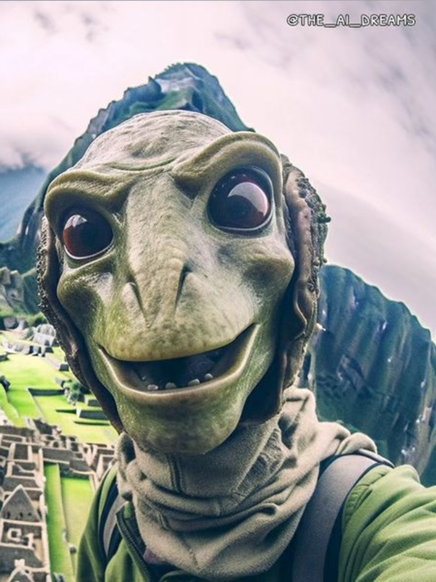 AI Images Show Aliens Visiting Earth Like Tourists | Times Now AI Images Show Aliens Visiting Earth Like Tourists | Times Now