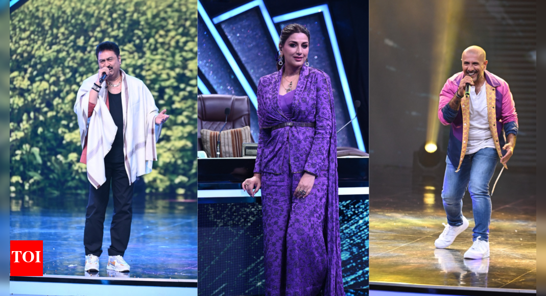Indian Idol judges Vishal Dadlani and Kumar Sanu try to impress India's ...