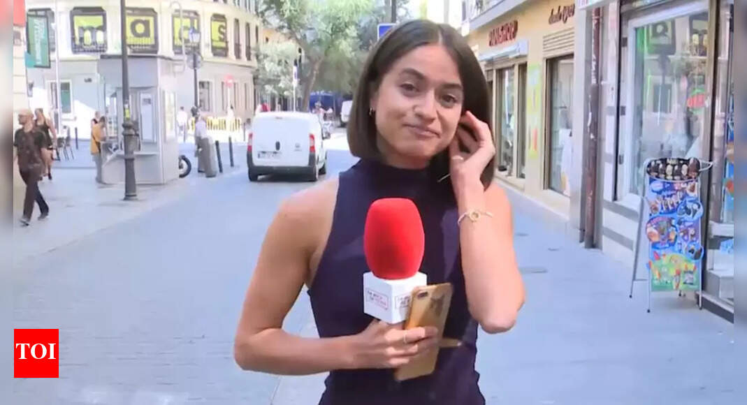 Shocking! Female news reporter groped on live TV, harasser arrested ...