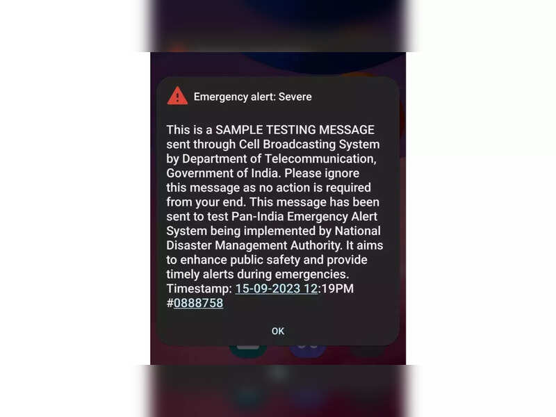 Emergency alert: If you have received this message on your phone, here ...